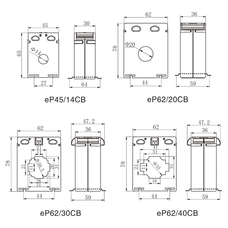 Custom CZ0515 Increased safety current transformer module Suppliers ...